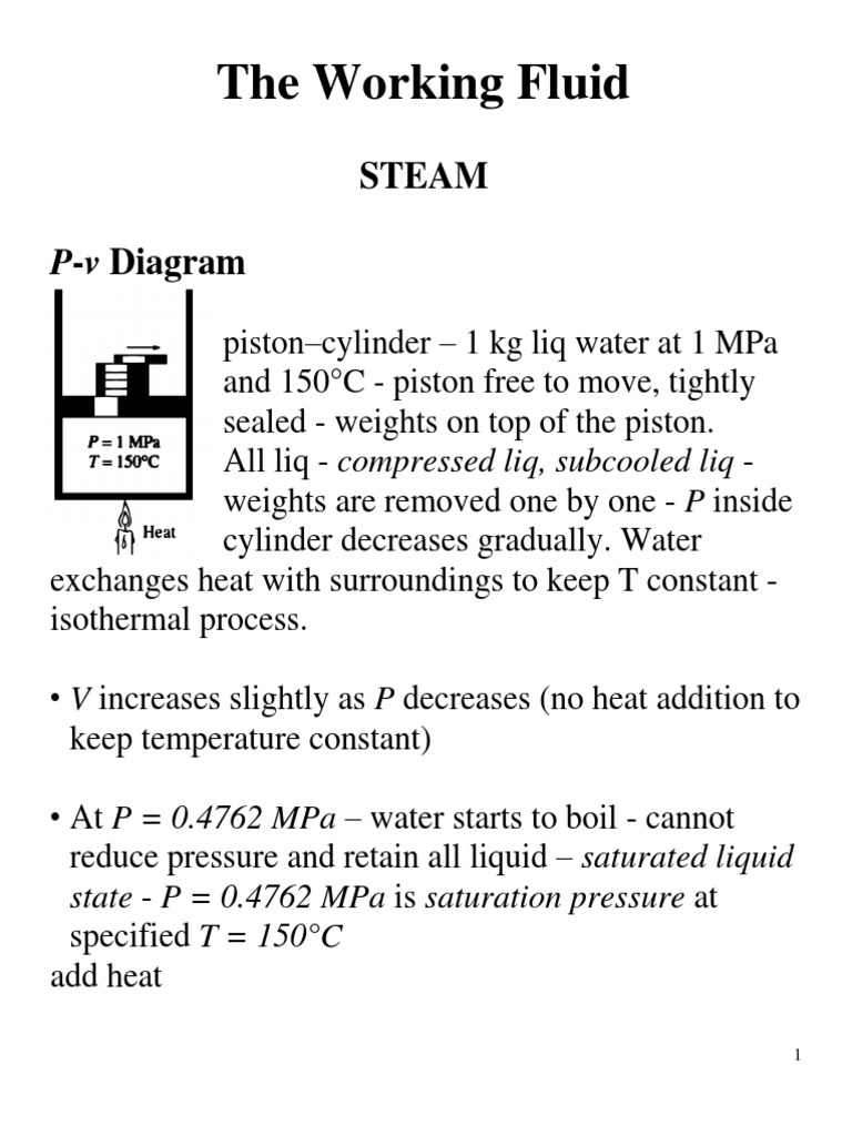 Working Fluid in Thermodynamics Explained | PDF | Phase (Matter) | Gases
