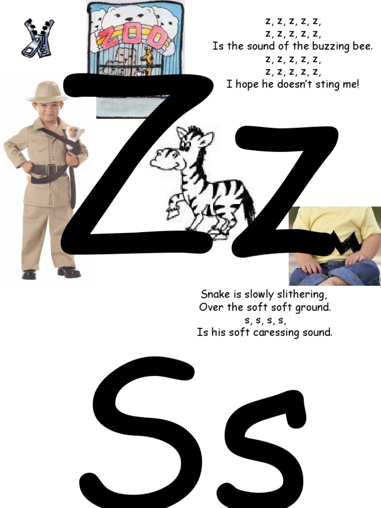 Jolly Phonics Z Sound Activities | PDF | Art | Poetry
