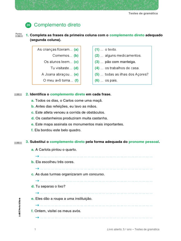 Complemento Direto | PDF