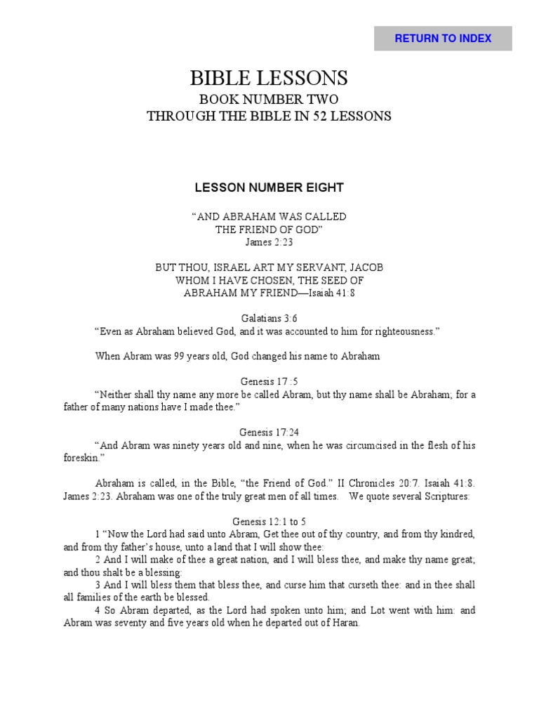 Bible Lesson Book Number Two | PDF | Jacob | Rebecca