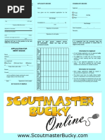 BSA Merit Badge Blue Card Blank | PDF | Scouting | Scouting And Guiding
