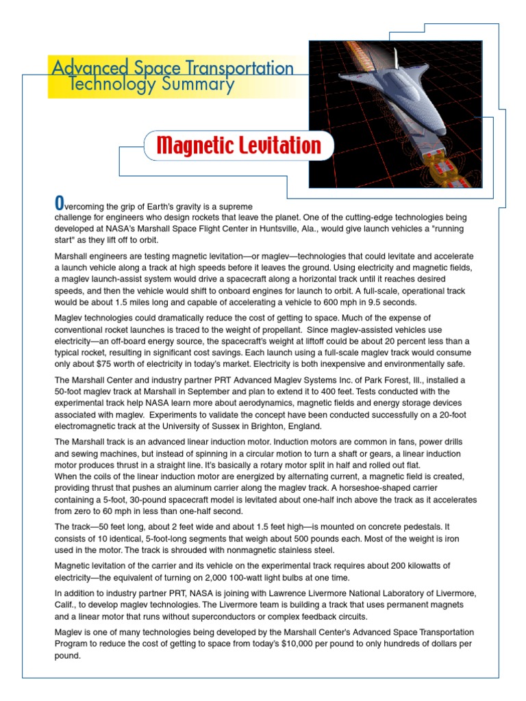 Maglev PDF | PDF | Rocket | Spaceflight