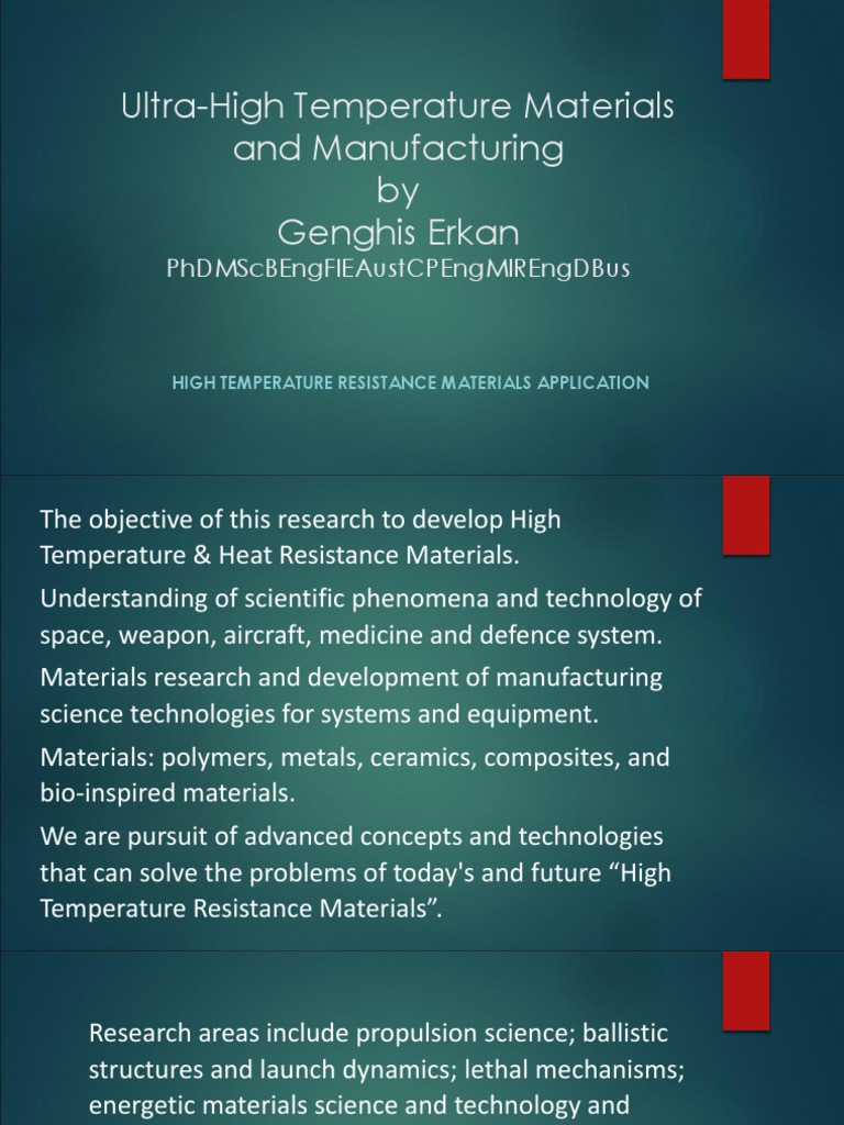 Ultra-High Temp Materials R&D | PDF | Ceramics | Materials Science