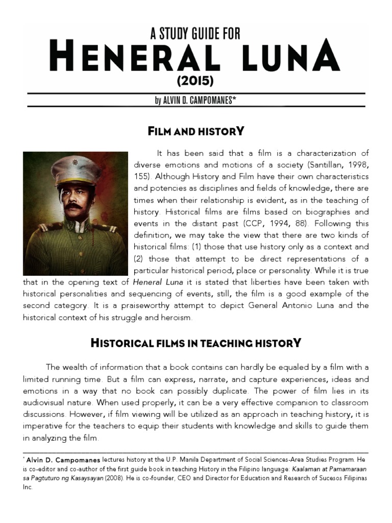 Heneral Luna Study Guide Final