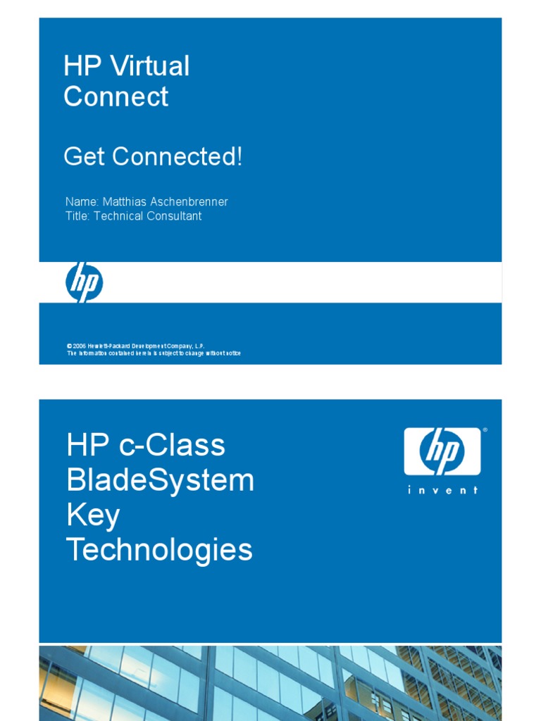 10-Virtual Connect Presentation | PDF | Network Interface Controller ...