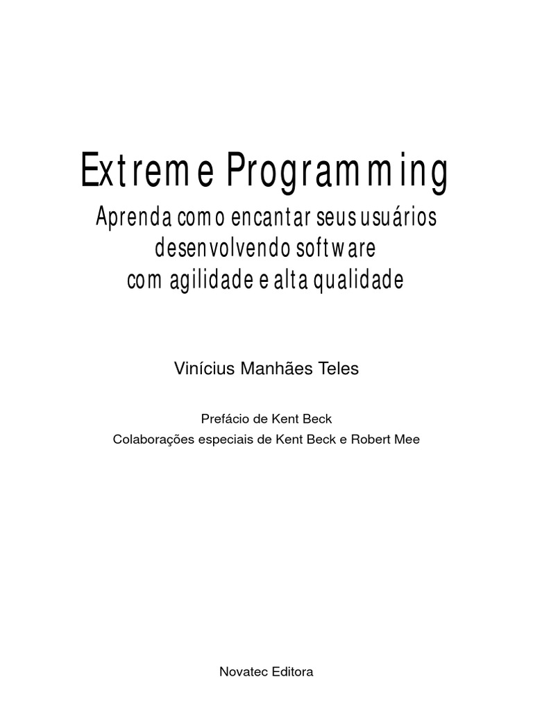 Livro Extreme Programming Guide | PDF | Qualidade (negócios) | Programas