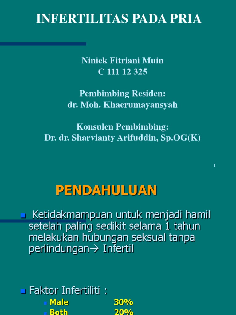 Infertilitas Pria | PDF | Sperm | Adrenal Gland