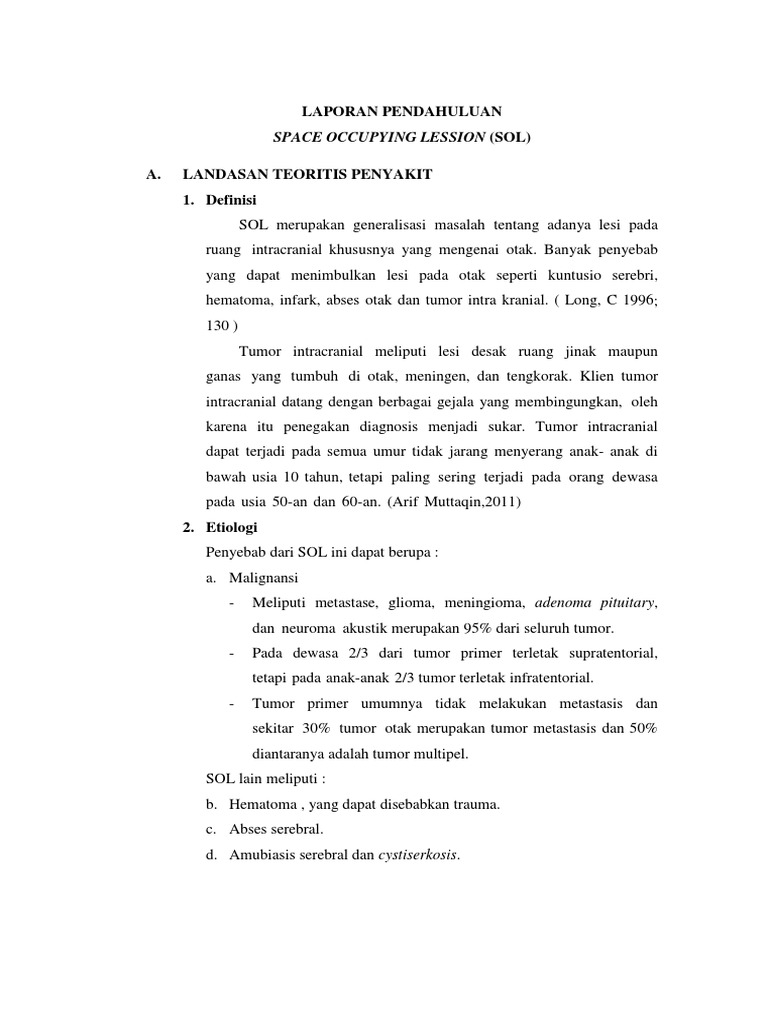 Laporan Pendahuluan Sol | PDF | Sains & Matematika