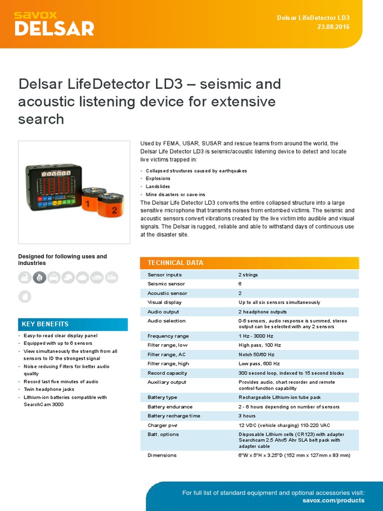 Delsar LifeDetector LD3 | PDF | Electronic Filter | Headphones