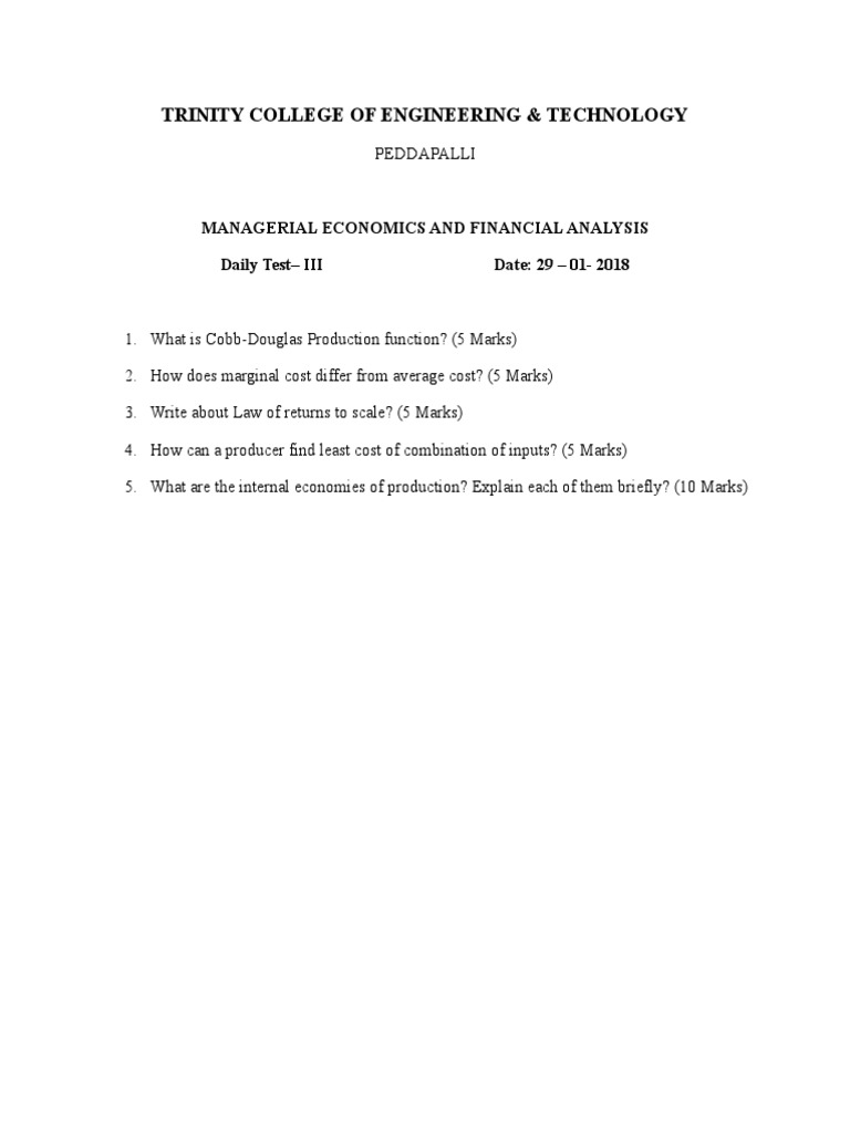 Trinity College of Engineering & Technology | PDF | Technology ...