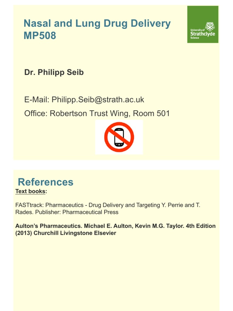 Lecture Nose MP508 Seib AY16 17 | PDF | Aerosol | Lung
