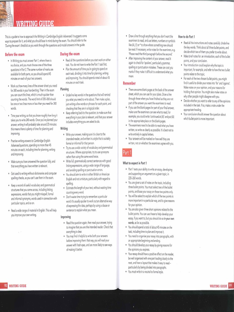 Guia de Escritura c1 | PDF