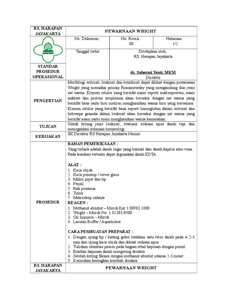 (SPO) Pewarnaan Wright | PDF