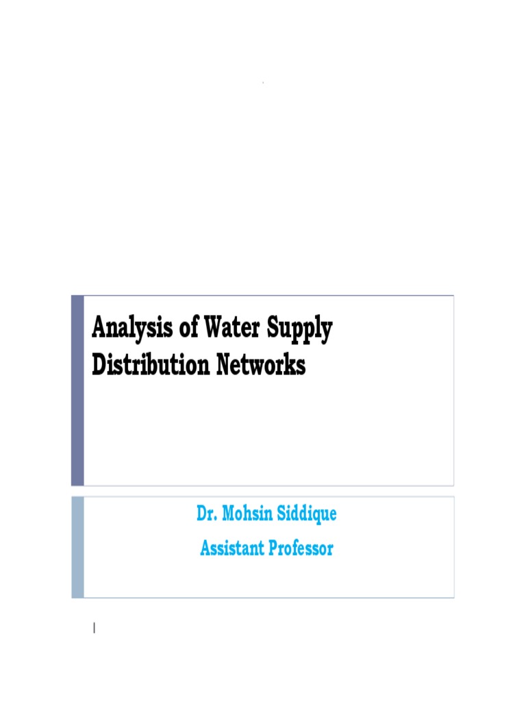 Pipe Network Pdf Water Supply Network Water Supply
