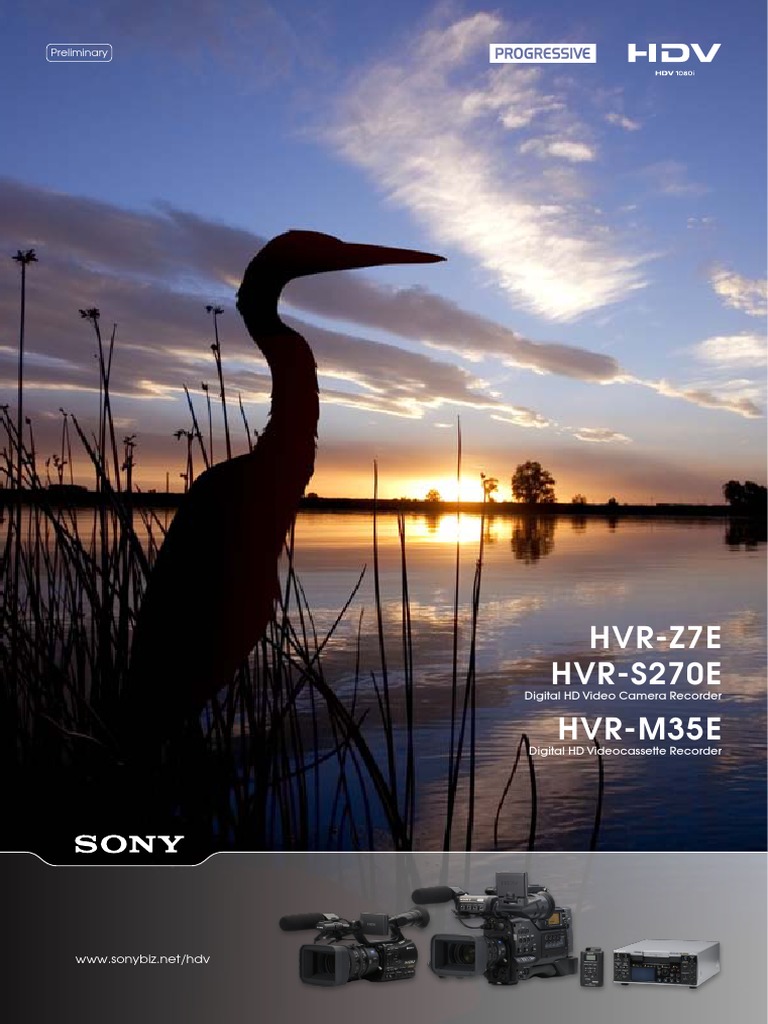 Sony Z7 Brochure | PDF | Camera Lens | Videotape