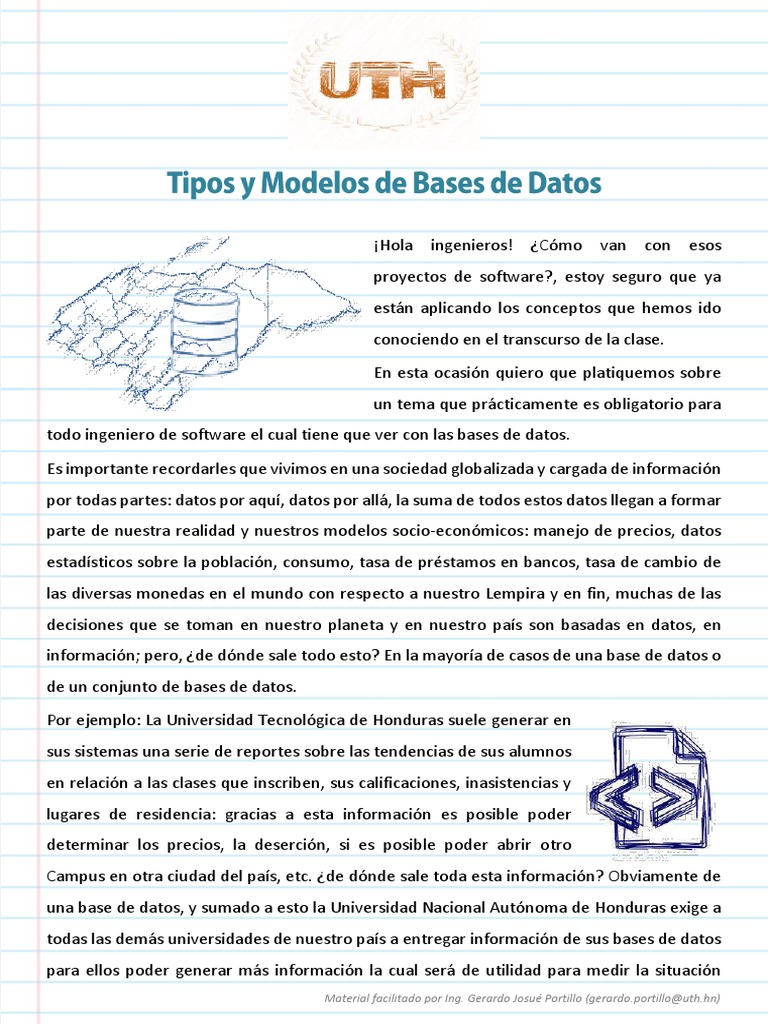 Tipos y Modelos de Bases de Datos | PDF | Base de datos relacional | Bases de datos