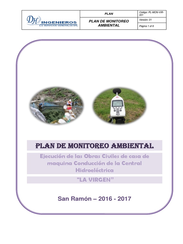 Anexo #02. Plan de Monitoreo Ambiental | PDF | Entorno natural | Agua