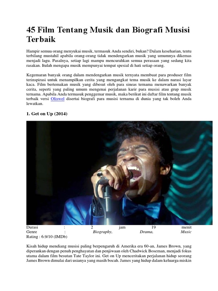 45 Film Musik dan Biografi Terbaik | PDF | Klasik