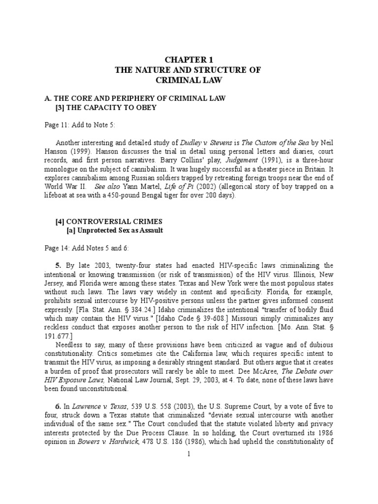 Criminal Law Cases and Materials | Download Free PDF | Apprendi V. New ...