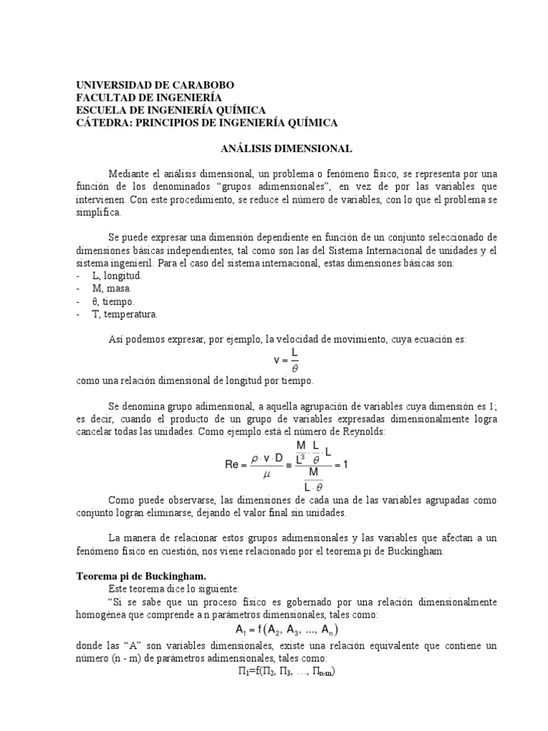 Analisis Dimensional | PDF | Física | Ciencias fisicas