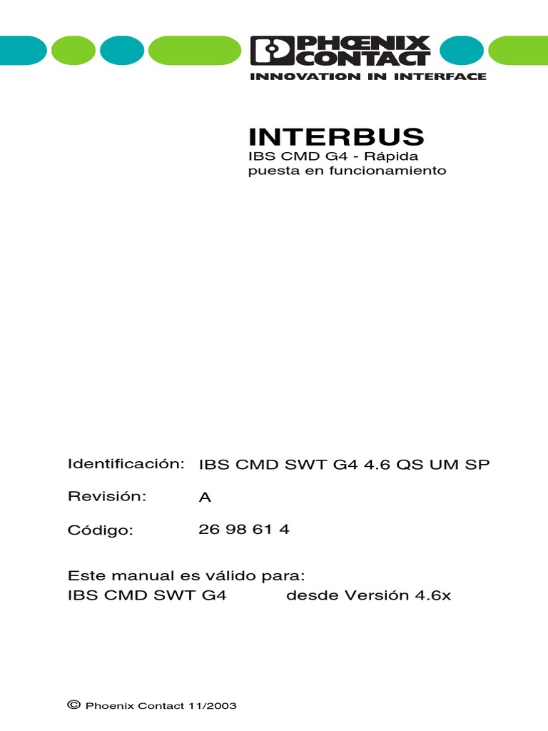 Interbus CMD G4 - Rapida Puesta en Funcionamiento | PDF | Programa de computadora | Programación