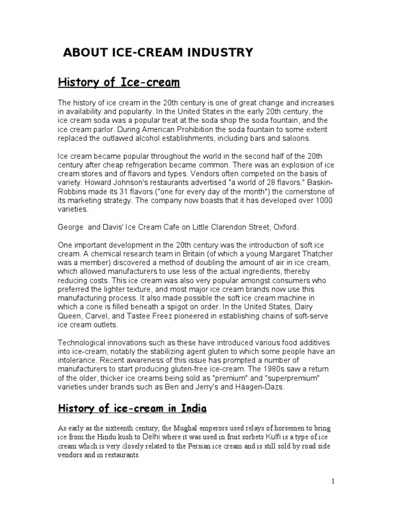 Ice Cream Project - Final | PDF | Ice Cream | Warehouse