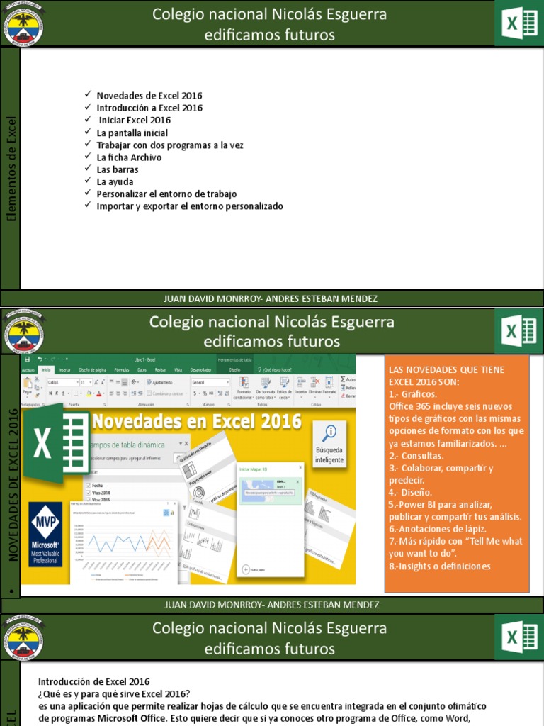 presentación de excel | PDF | Microsoft Office | Microsoft Excel