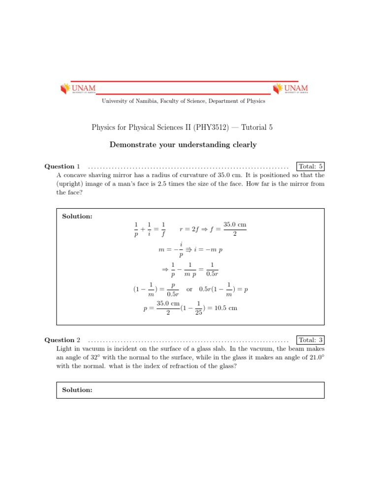 PHY3512 Tut7 Solutions | PDF | Atomic Mass Unit | Plutonium