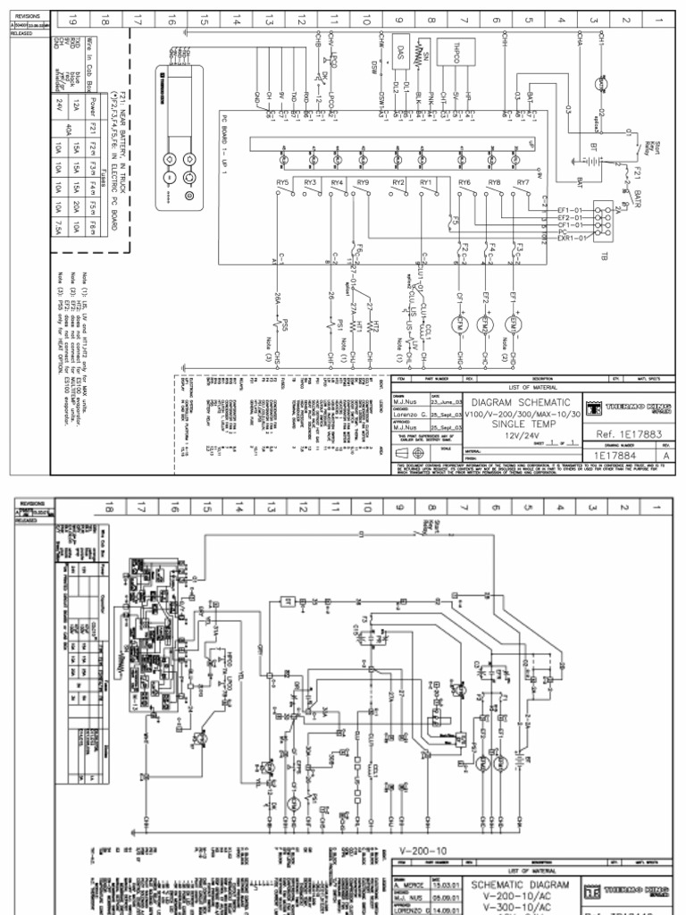 Esquemas TK v100 v200 v300 Combi | PDF