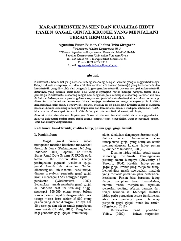 Jurnal Sistem Perkemihan | PDF