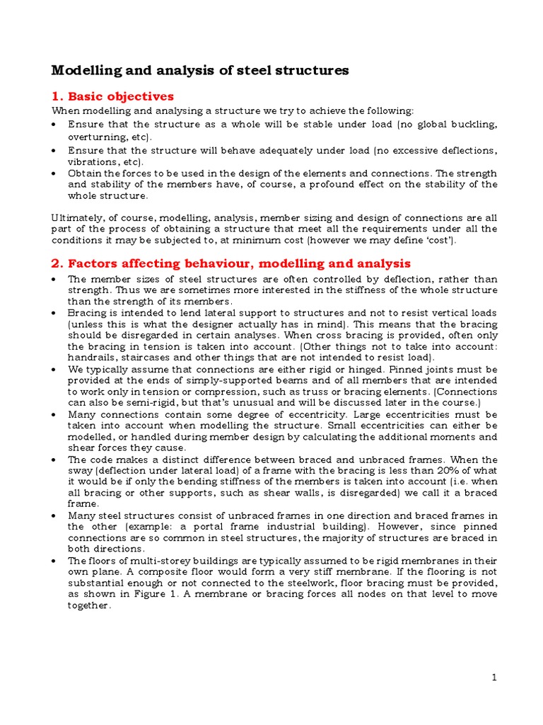 Steel Structure Analysis Guide | PDF | Plasticity (Physics) | Buckling