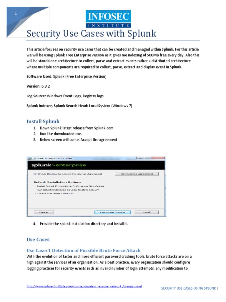Security Use Cases Using Splunk | PDF | Windows Registry | Domain Name ...