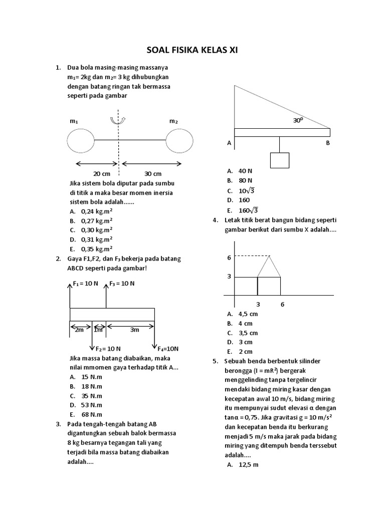 Soal Fisika Kelas Xi | PDF