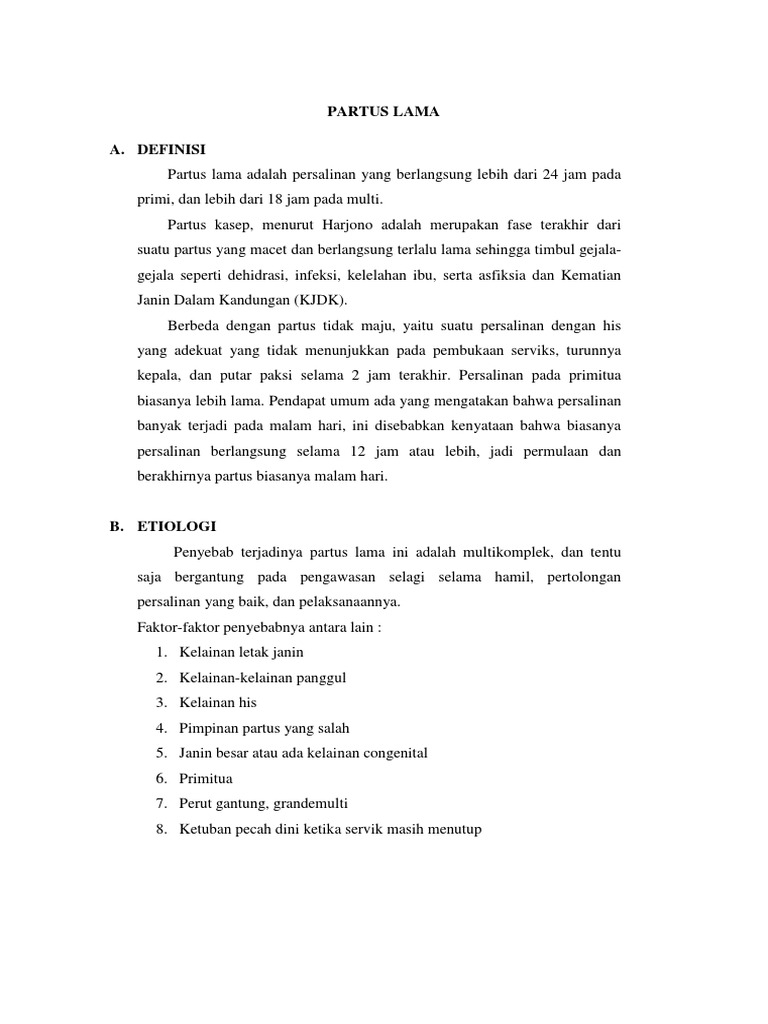 LP Partus Lama | PDF