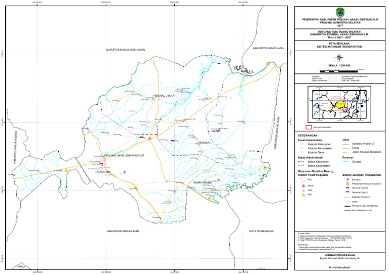 Peta Rencana Sistem Jaringan Transportasi | PDF