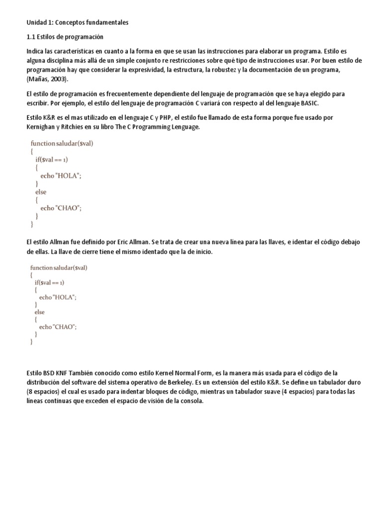 Unidad 1 Programacion Logica | PDF | Lenguaje de programación | Tipo de datos