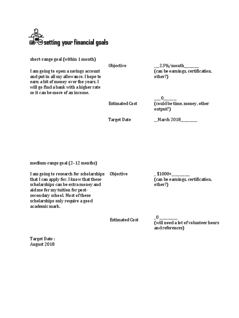 Setting Financial Goals | PDF