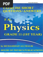 Physics 1st Year Notes Chapter No. 1 | PDF | Significant Figures | Physics