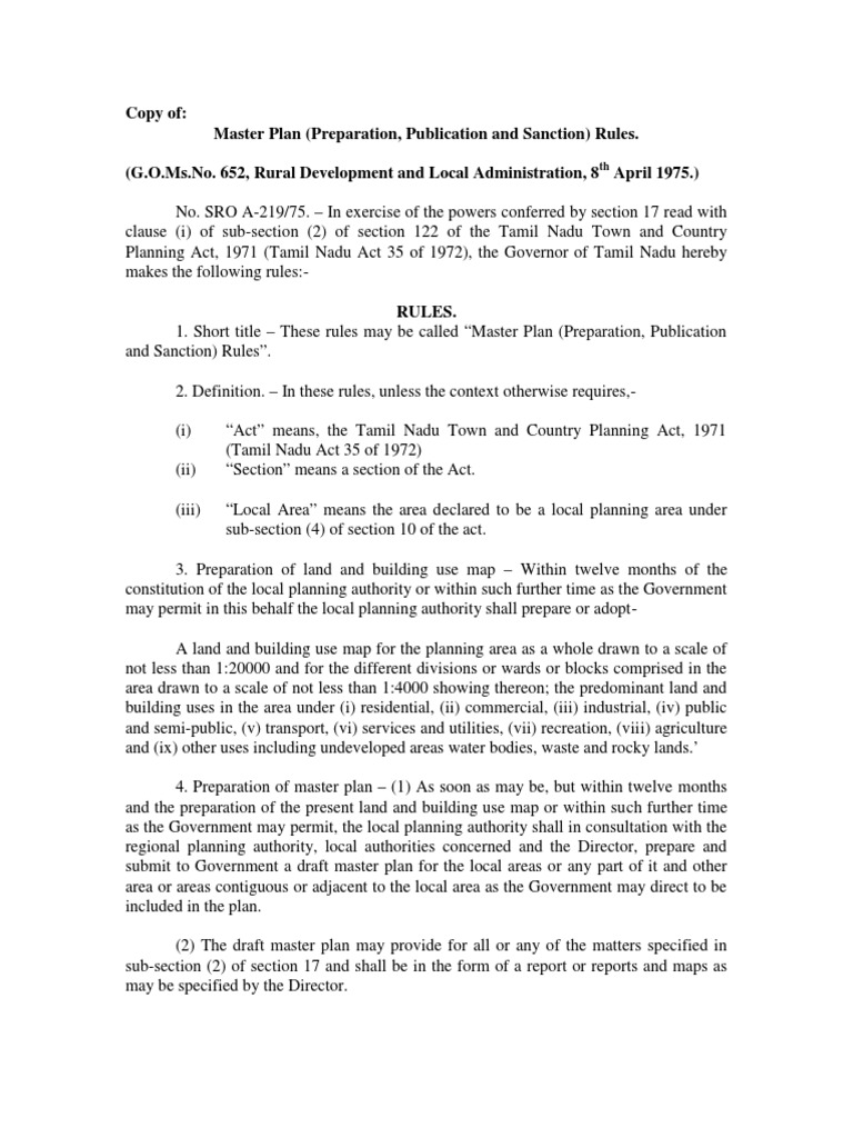 DTCP Approval | PDF | Tamil Nadu | Public Law