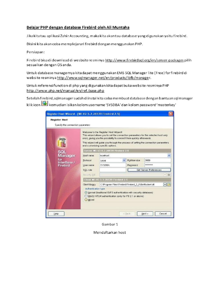 Belajar PHP Dengan Database Firebird | PDF
