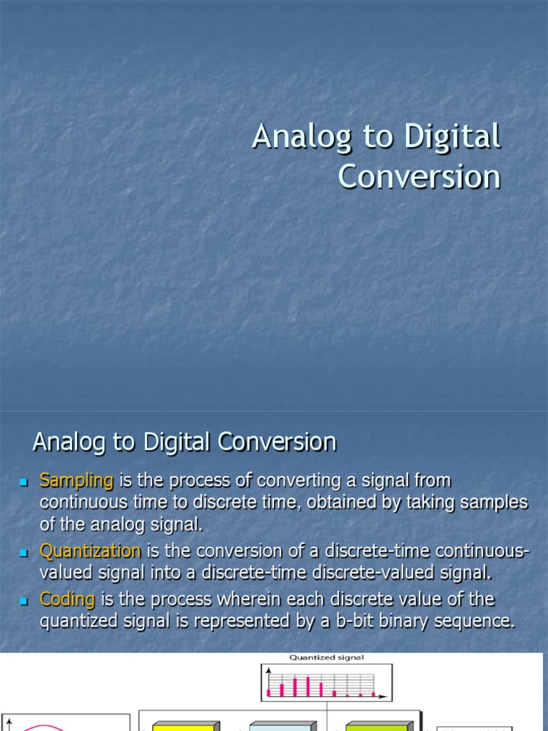 Analog to Digital Conversion Explained | PDF | Analog To Digital ...