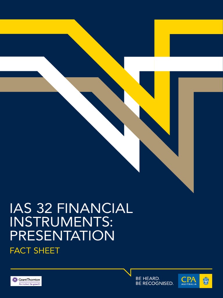 Reporting Ifrsfactsheet Financial Instruments Presentation | PDF ...