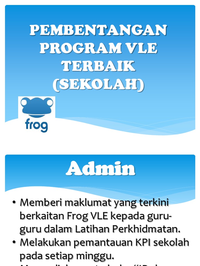 Pembentangan Program Vle Terbaik (Sekolah) SJK (C) Gunung Rapat, Ipoh | PDF