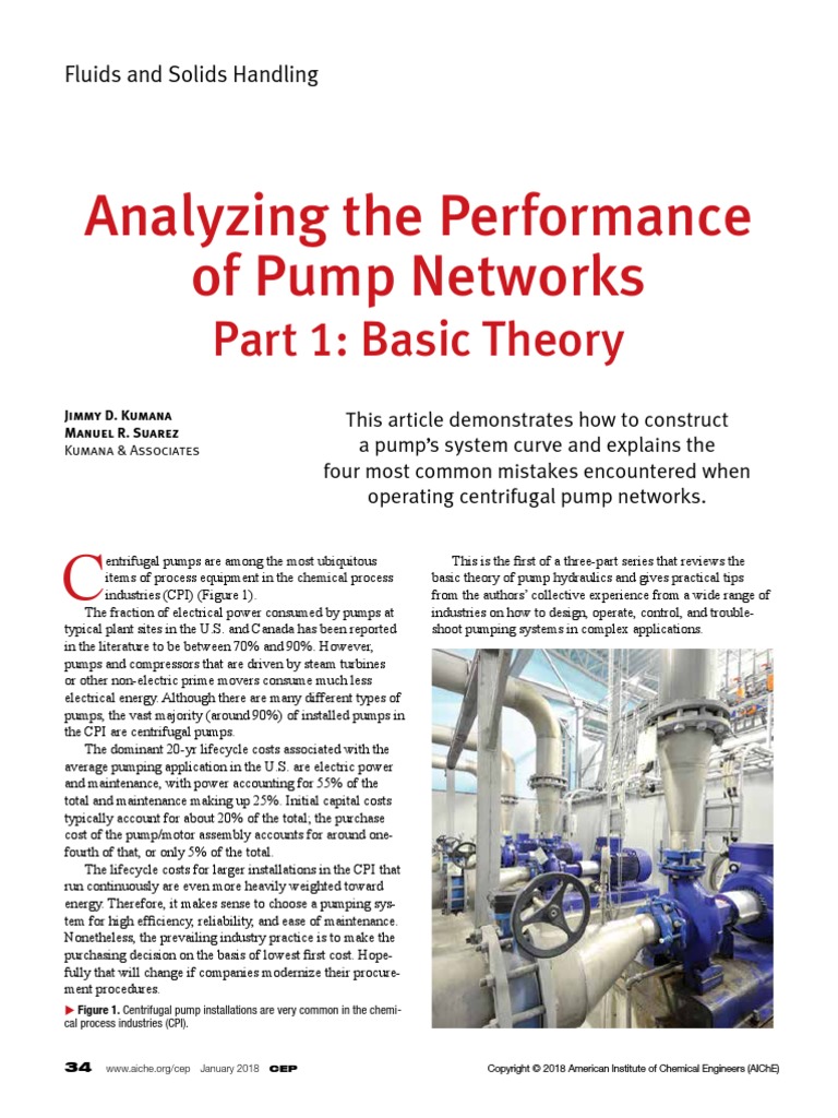 Pump Networks | PDF | Pump | Viscosity