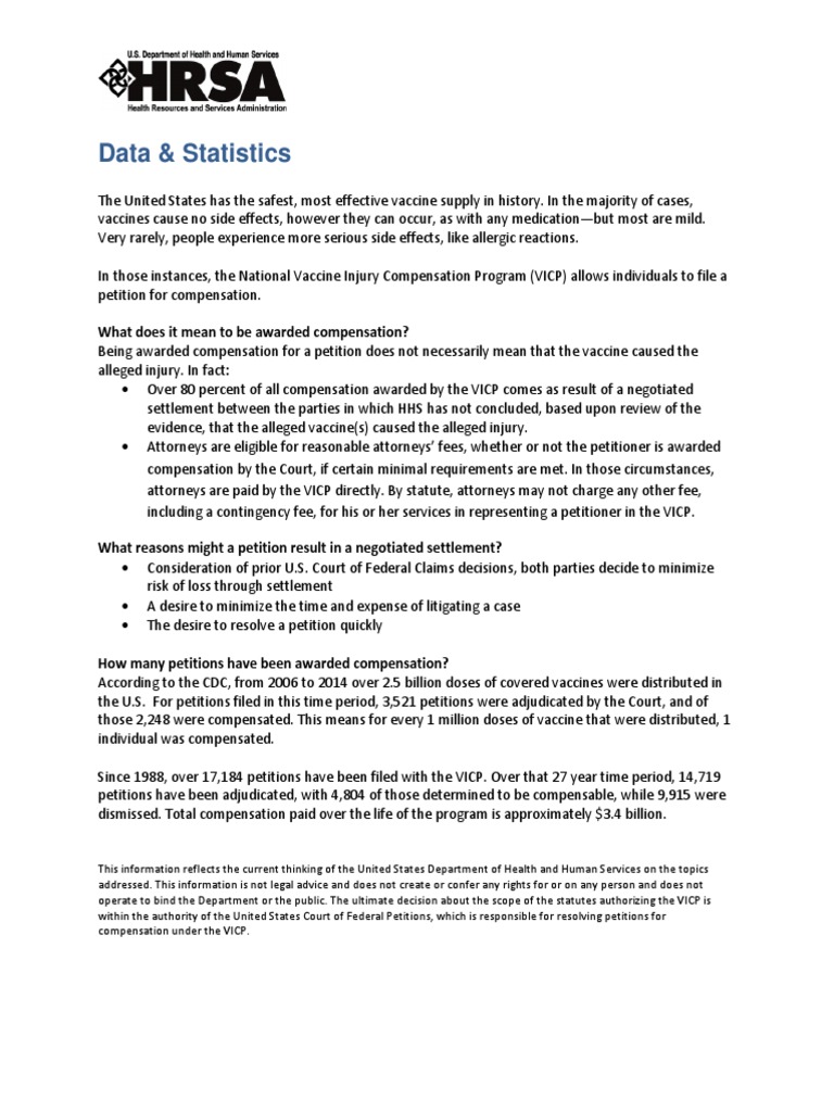 Statisticsreport VACCINE INJURY Side Effect Report | PDF | Immunology ...