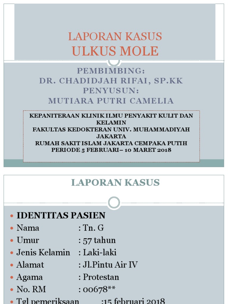 Laporan Kasus Ulkus Mole | PDF