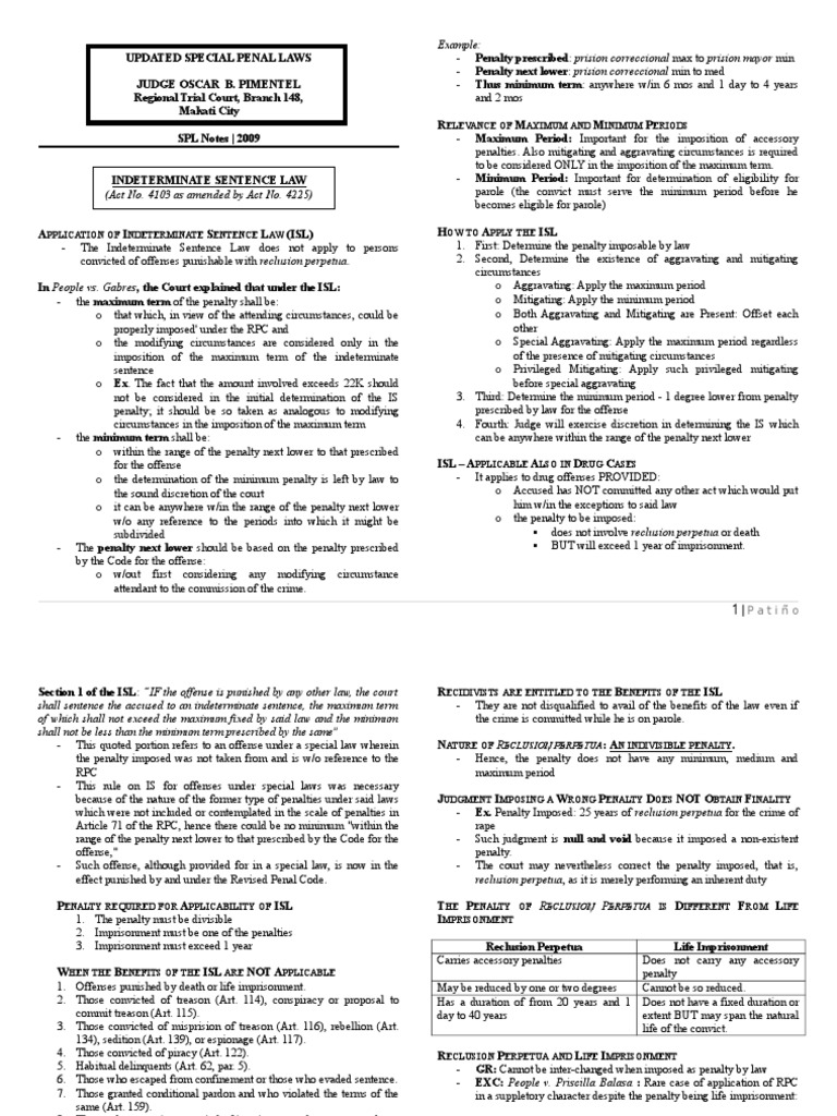 Updated Special Laws | PDF | Probation | Crime & Violence