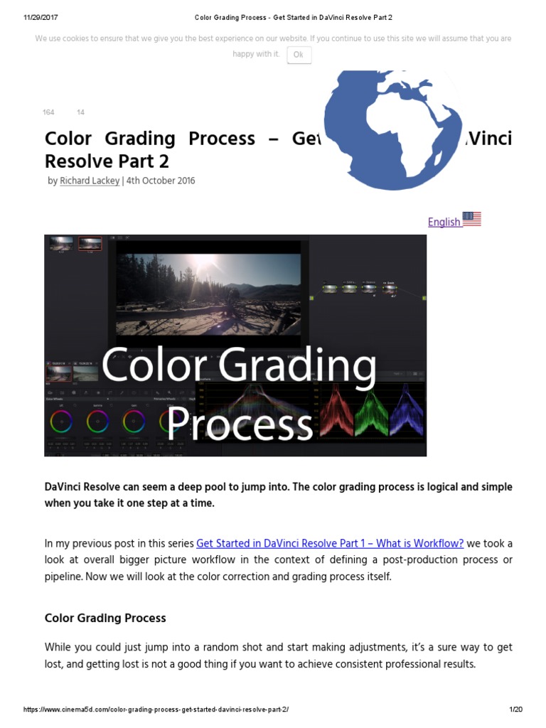 Color Grading Process - Get Started in DaVinci Resolve Part 2 | PDF ...