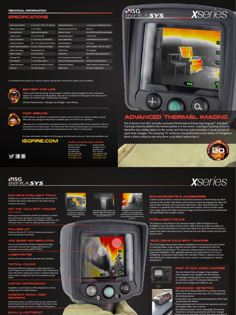 Scott Safety ISG Infrasys X380 3 En | Firefighter | Battery (Electricity)