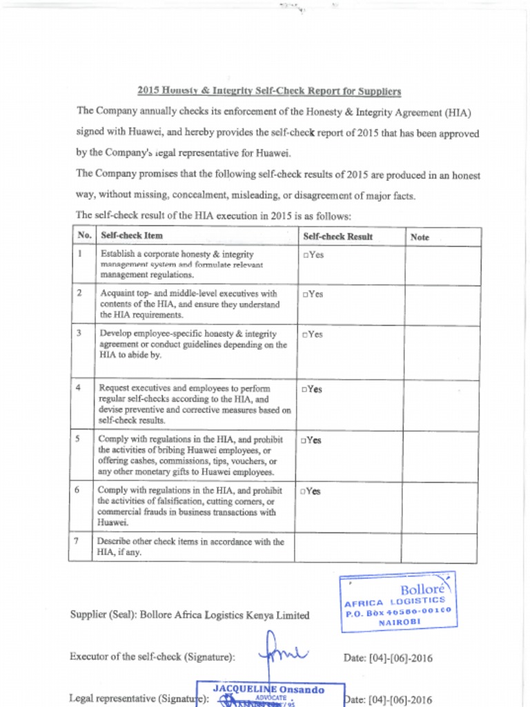 HIA Agreement 2016 PDF | PDF